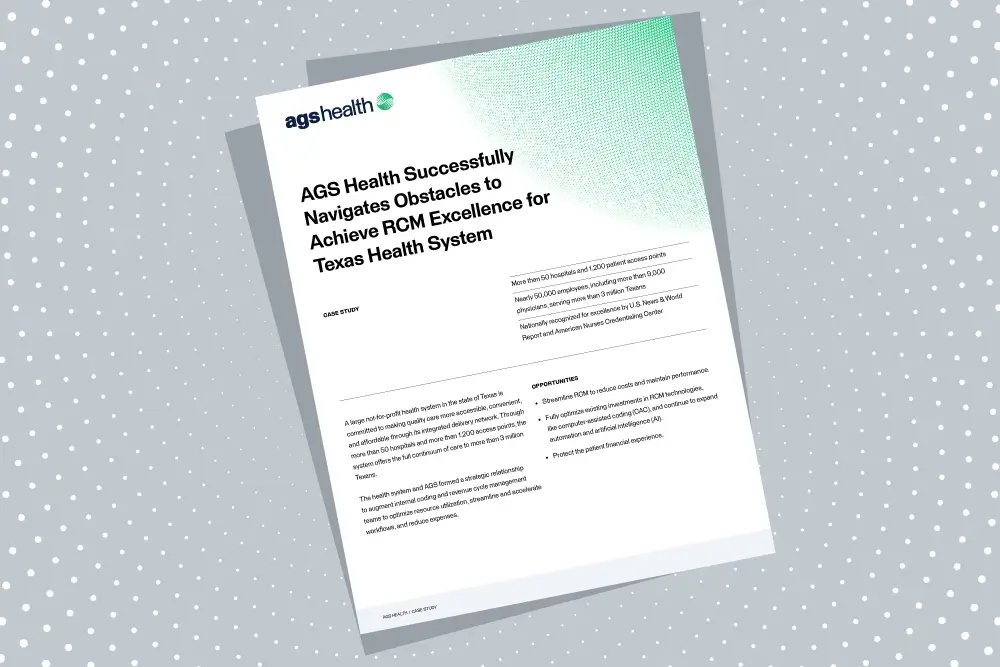 AGS Health Successfully Navigates Obstacles To Achieve RCM Excellence ...